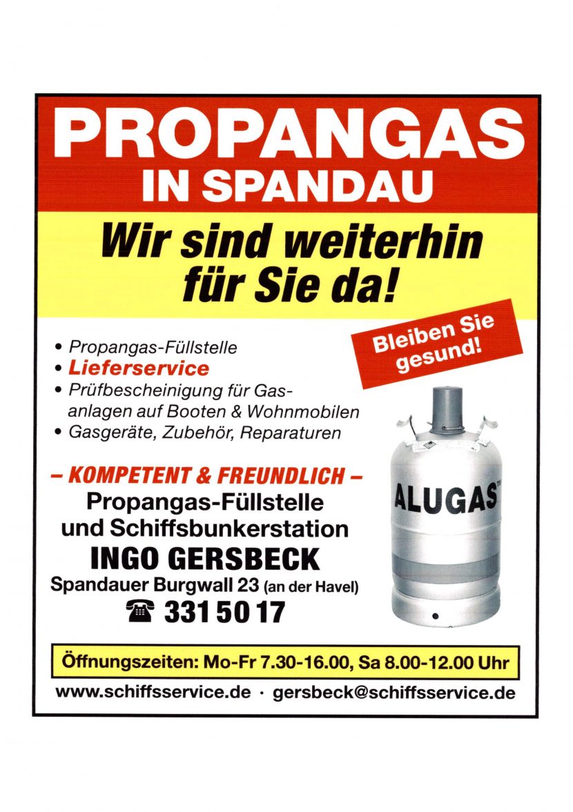 Propangas – Schiffstankstelle und Bunkerstation Gersbeck